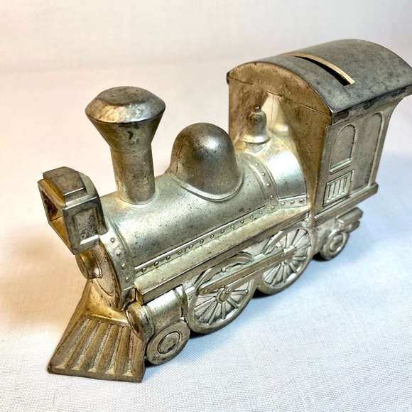 Vintage | Accents | Vintage Metal Train Piggy Bank | Poshmark